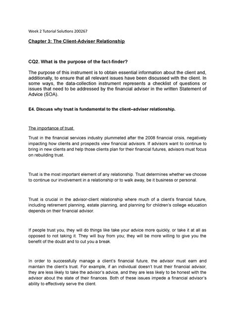 Week 2 Tutorial Solutions 2002 67 Week 2 Tutorial Solutions 200267 Chapter 3 The Client