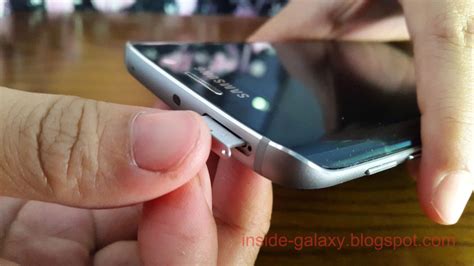 Inside Galaxy Samsung Galaxy S Edge How To Insert Or Remove A Sim Card