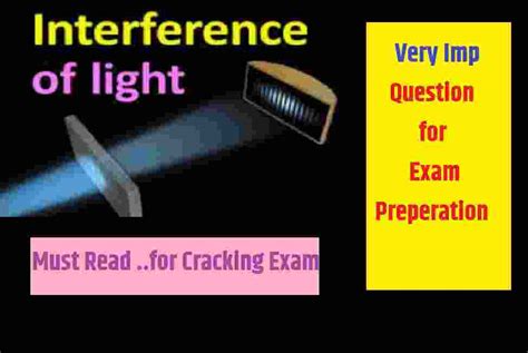 Interference Of Light MCQs Type Questions With Answer For ISC Class ICSEHELP