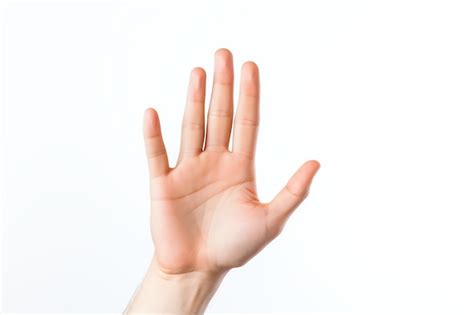 Premium Ai Image High Five Hand Gesture On White Background