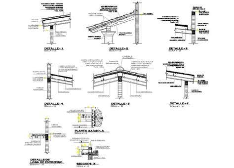Detail Of Roof Section D View CAD Structural Block Layout File In Autocad Format Block Layout