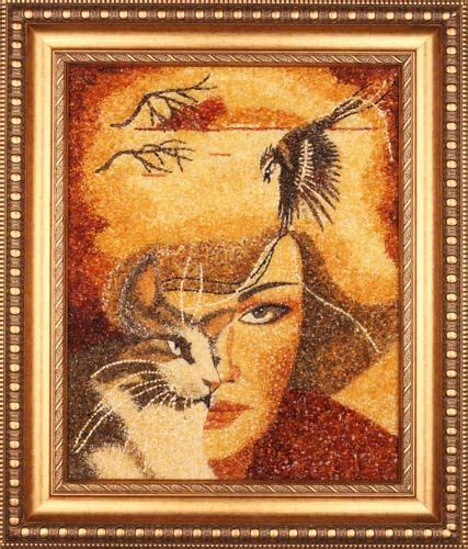 НЕОБЫЧНАЯ МОЗАИКА Мозаика из янтаря Краска Картины Мона лиза