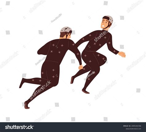 Actors Motion Capture Suits Filming Tracking Stock Vector Royalty Free