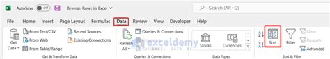 How To Reverse Rows In Excel 4 Easy Ways Exceldemy