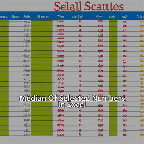 Median Of Selected Numbers In Excel Anders Fogh