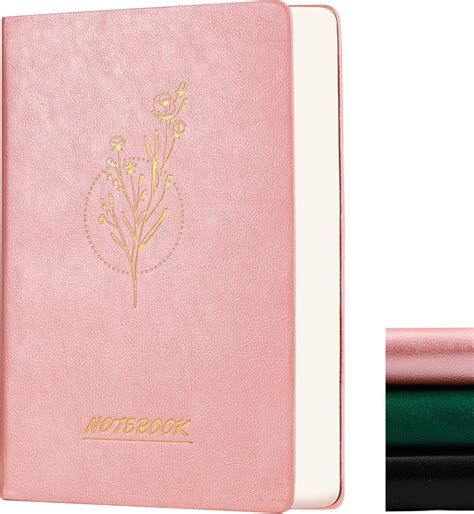 Amazon Com Fetinar Aesthetic Lined Journal Notebook For Women 300 Pages Softcover Leather