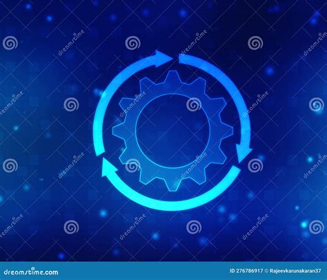 Update Icon With Binary Codes On Technology Abstract Background Stock Illustration