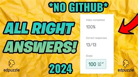 New Edpuzzle Hack Get Every Answer Correct Skip Video No Github No Inspect 2024 Youtube