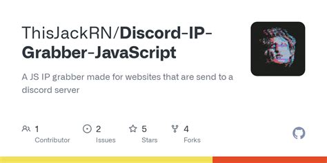 Issues · Thisjackrndiscord Ip Grabber Javascript · Github