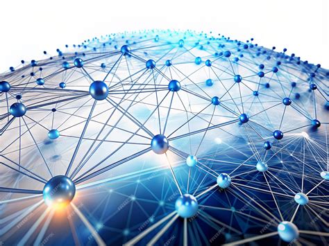 Abstract Future Network Technology Concept On White Background Data Connection Premium Ai