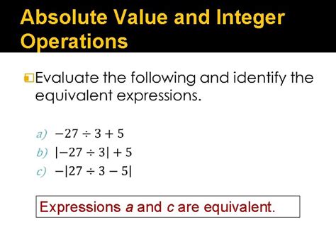 Stinky Feet Integers And Absolute Value Review Absolute