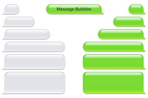 Message Bubbles Chat Icons Deign Template Vector Image
