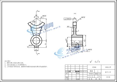 伞型拨叉钻m8螺纹孔夹具设计含cad图纸 Solidworks24三维模型 说明书｜c25535 艺图网