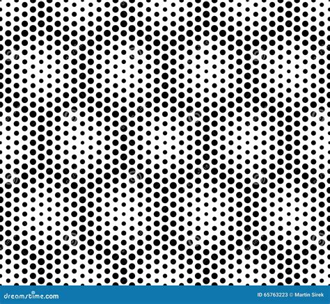 Vector Modern Seamless Sacred Geometry Pattern Dots Black And White Abstract Stock Vector