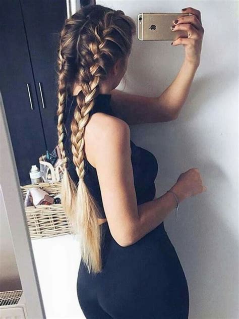 Большие косички 62 фото