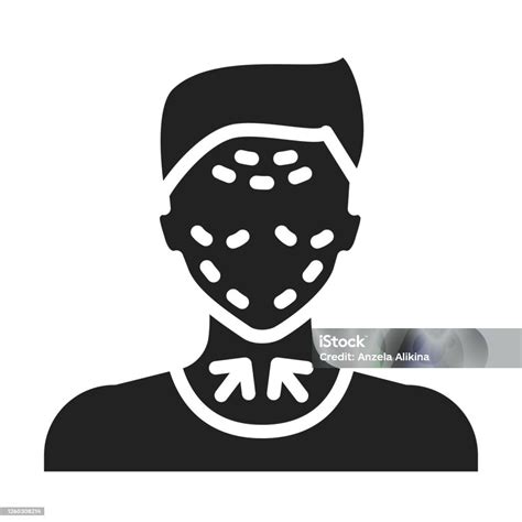 리프팅 남성 얼굴 검정 글리프 아이콘 성형 수술 얼굴 젊어짐 격리된 벡터 요소입니다 웹 페이지 모바일 앱 프로모션을 위한 그림 윤곽선 0명에 대한 스톡 벡터 아트 및 기타