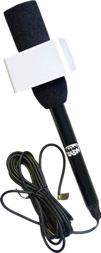 Won Professional Shotgun Mic Reporting With Mic Id News Mic Square Id White 11 Inch Microphone