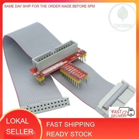 Jual Local Stock Raspberry Pi T Cobbler Gpio Extension Board Cable Adapter Plate Gold Plug In