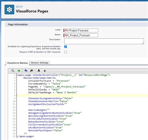 Create A Custom Legacy Visualforce Matrix Resource Hero