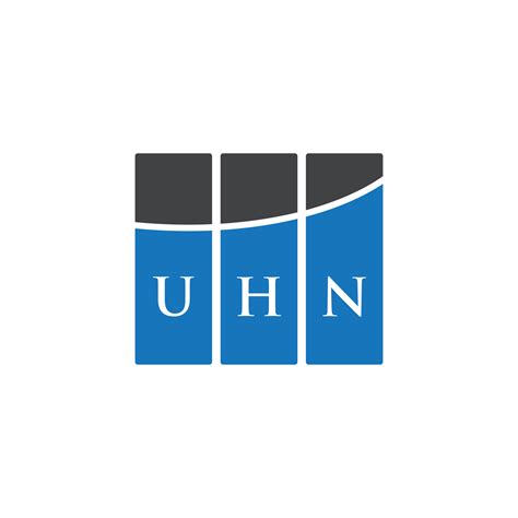 Uhn Letter Logo Design On White Background Uhn Creative Initials Letter Logo Concept Uhn
