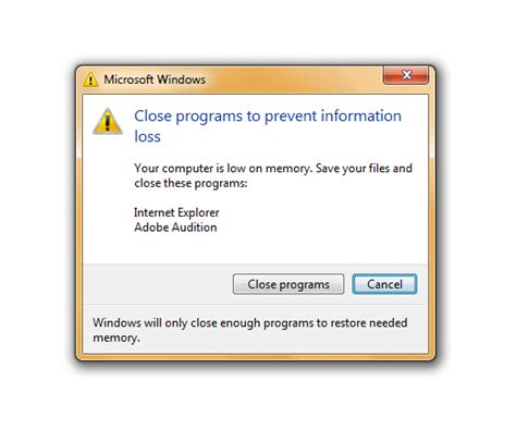 Windows Memory Issue Technology MessengerGeek
