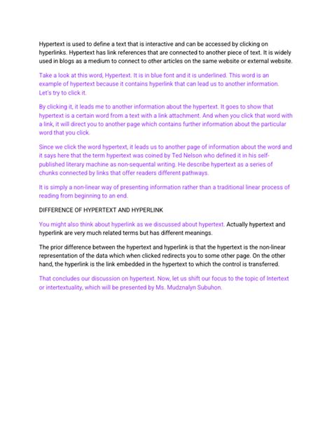 Hypertext And Intertext Pdf