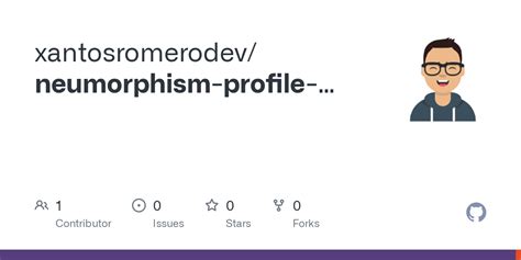 Github Xantosromerodevneumorphism Profile Card Ui