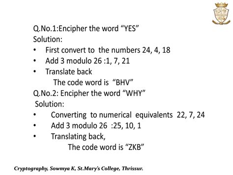 Mathematics Cryptography Pptx