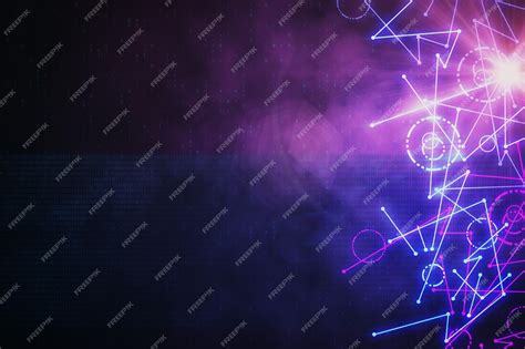 Premium Photo Abstract Digital Backdrop With Lines And Binary Code Technology And Innovation