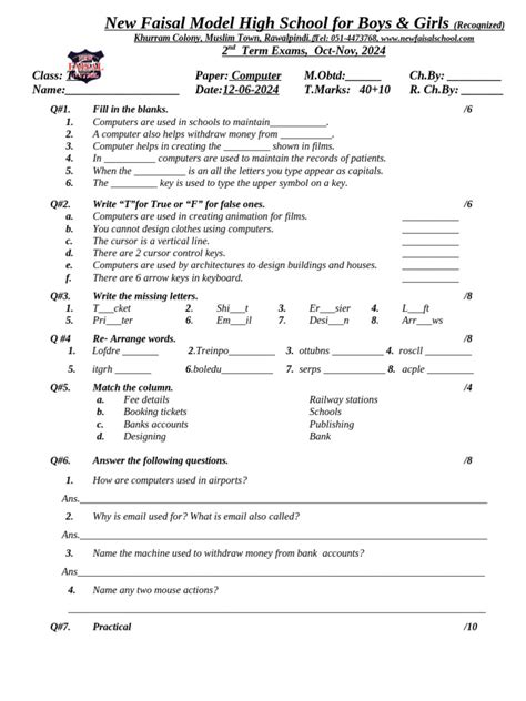 Computer Class 2 Ok Pdf Cursor User Interface Text
