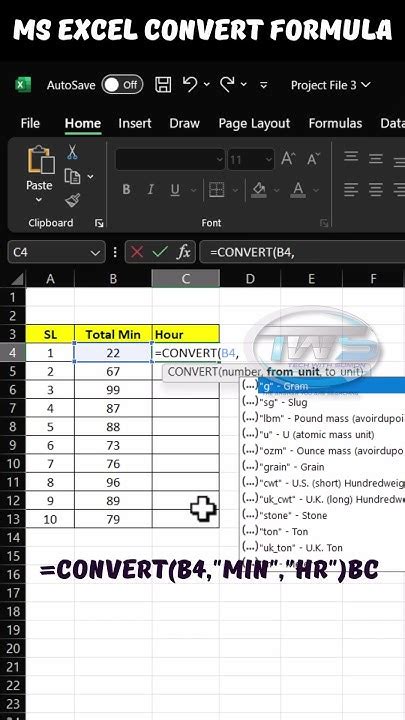 Ms Excel Shorts Convert Formula Short Shorts Youtube
