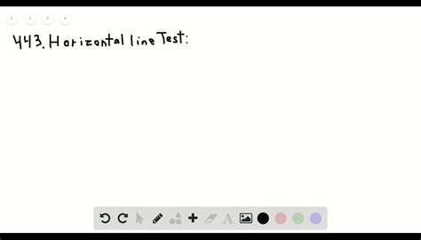 SOLVED Verbal Describe Why The Horizontal Line Test Is An Effective Way To Determine Whether A
