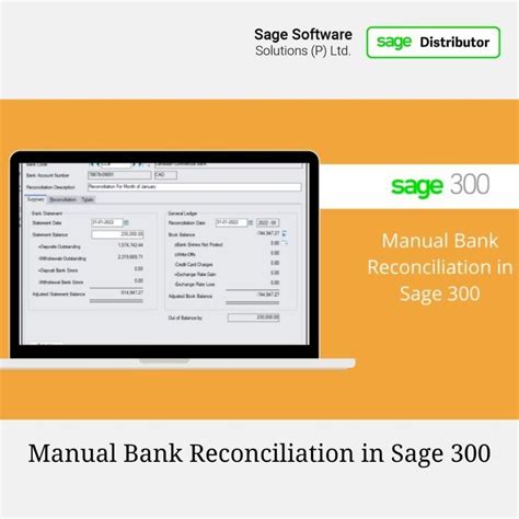 Manual Bank Reconciliation In Sage 300 Reconciliation Bank Financial Institutions