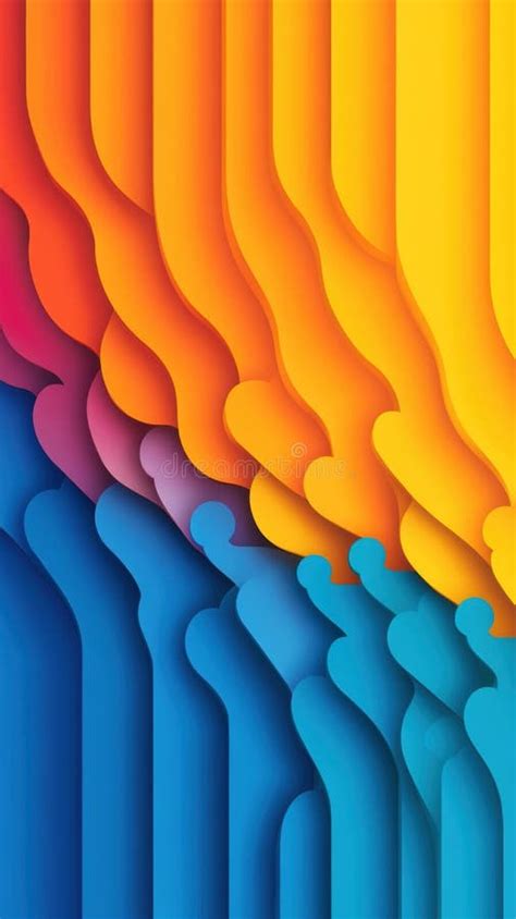 Colorful Abstract Waves Create A Vibrant And Dynamic Visual Effect Ai