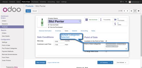 Odoo Pos Multi Category Webkul