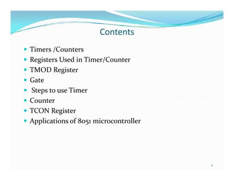 Timer And Counter In 8051 Microcontroller Ppt