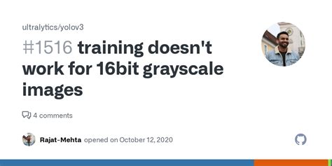 Training Doesn T Work For 16bit Grayscale Images Issue 1516