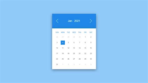 Top Awesome Html Css Calendar Inspiration