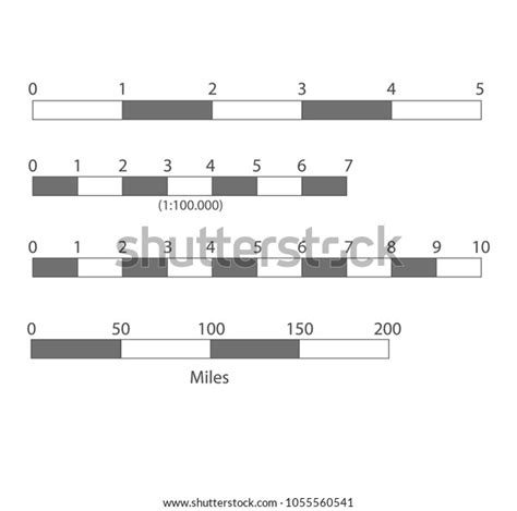 3 053 Map Scale Bar Images Stock Photos Vectors Shutterstock