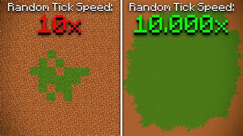 extreme grass growth with random tick speed youtube