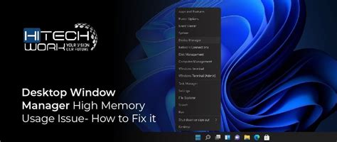 Desktop Window Manager High Memory Usage Issue How To Fix It