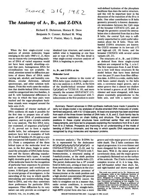 Pdf Dna Anatomy Dokumen Tips