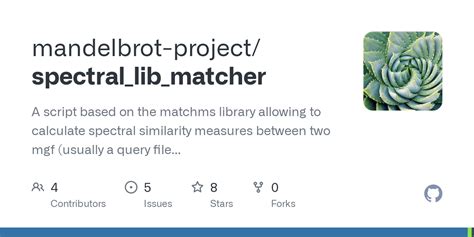 Github Mandelbrot Project Spectral Lib Matcher A Script Based On The Matchms Library Allowing