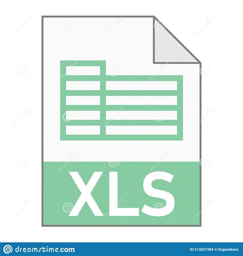Modern Flat Design Of XLS File Icon For Web Stock Vector Illustration Of Contract File 213527284