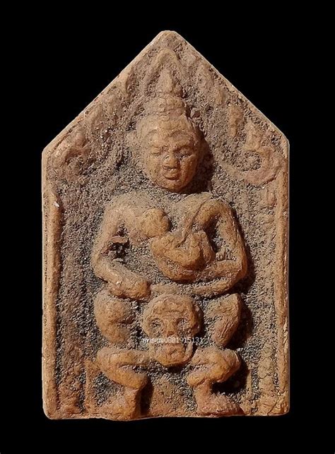 พระขุนแผนขี่โหงพรายอุ้มกุมาร หลวงพ่อกวย วัดโฆสิตาราม จ ชัยนาท Ennxo