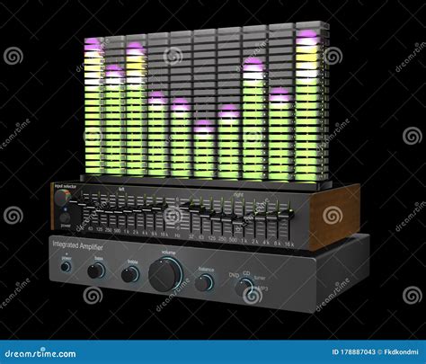Equalizer Or Spectrum Analyzer 3d Rendering Illustration 217155769