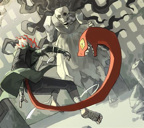 Takakura Ken Turbo Granny And Acrobatic Silky Dandadan Drawn By Wolf Danbooru