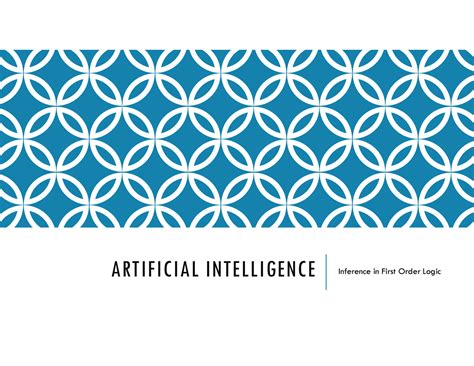 AI Lec Notes ARTIFICIAL INTELLIGENCE Inference In First Order Logic MORE SENTENCES Studocu