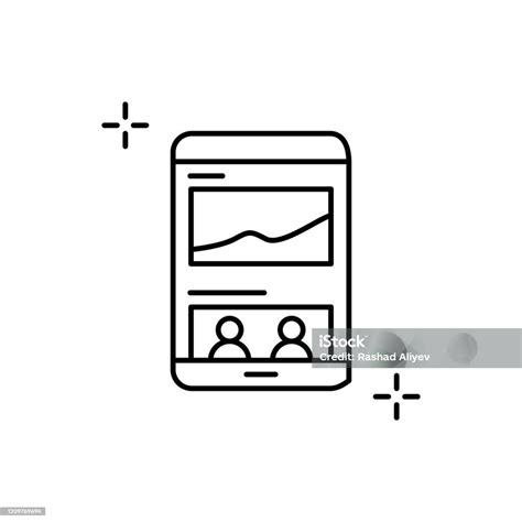 소셜 미디어 스마트 폰 중독 아이콘 Ui 및 Ux 웹 사이트 또는 모바일 응용 프로그램에 대한 중독성 인간의 간단한 라인 개요