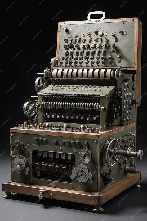 Premium Photo Title Enigma Machine Cryptographic Military Tool